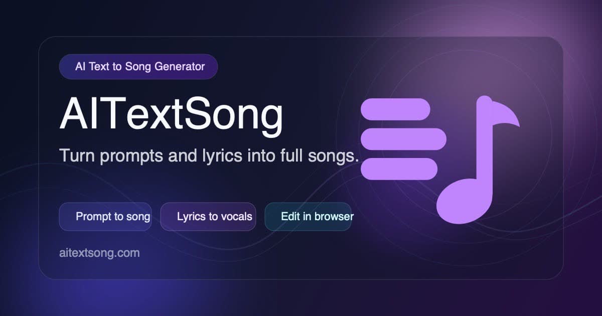 AI Text to Song Generator | Free to Try — AITextSong